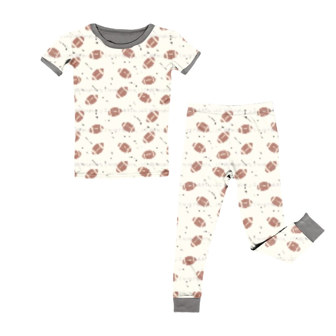 Custom-made to Order | Football Pj's | Kid's Snug Fit Pajamas | CPSC ...