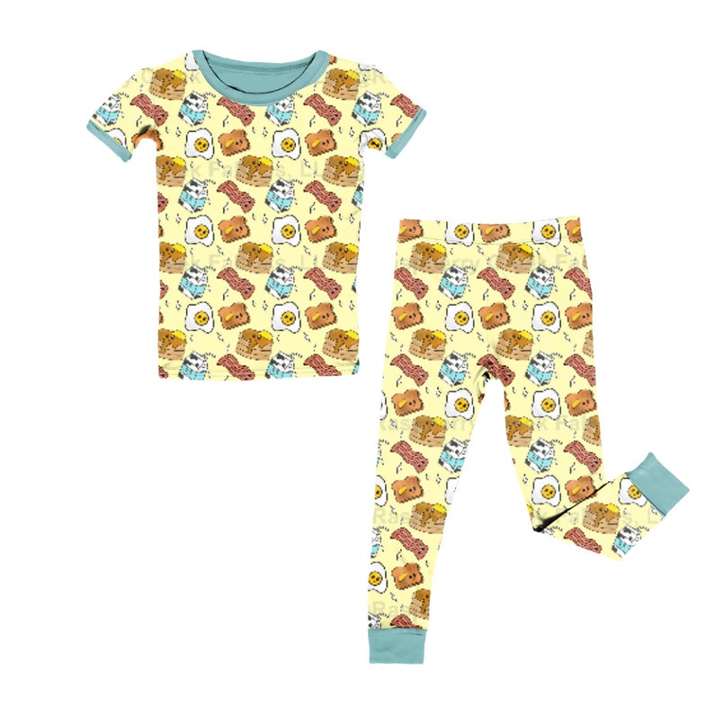 Custom-made to Order Favorite Food Pj's Kid's Snug Fit Pajamas CPSC ...