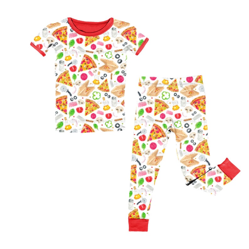 Custom-made to Order Favorite Food Pj's Kid's Snug Fit Pajamas CPSC ...