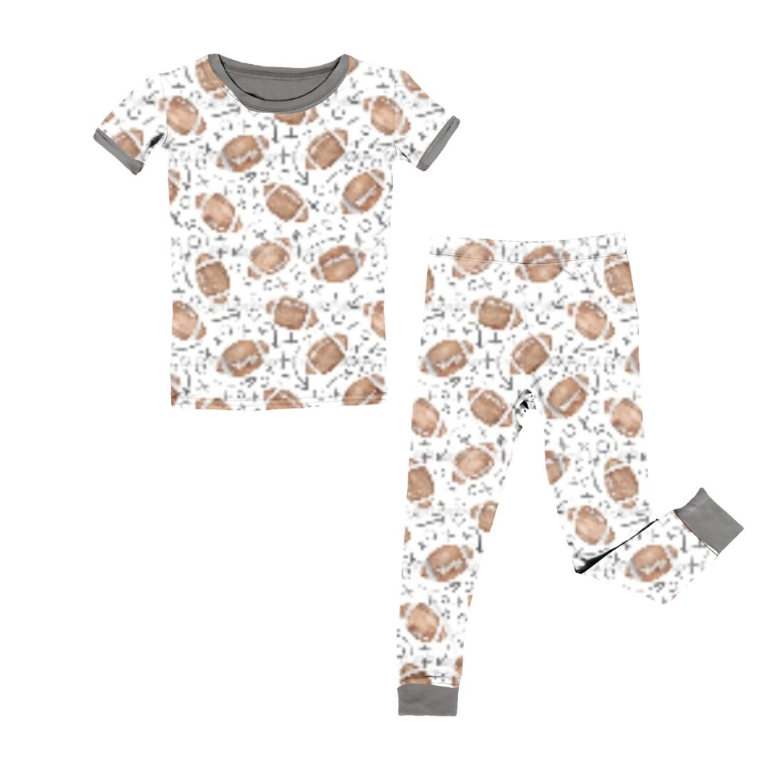 Custom-made to Order | Football Pj's | Kid's Snug Fit Pajamas | CPSC ...