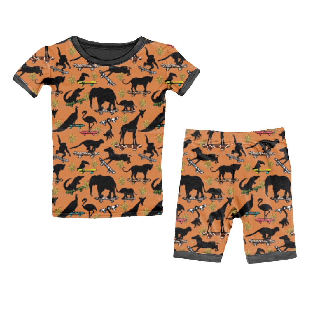 Custom-made to Order | Zoo Themed Pj's | Kid's Summer Pj's | Kid's Snug ...
