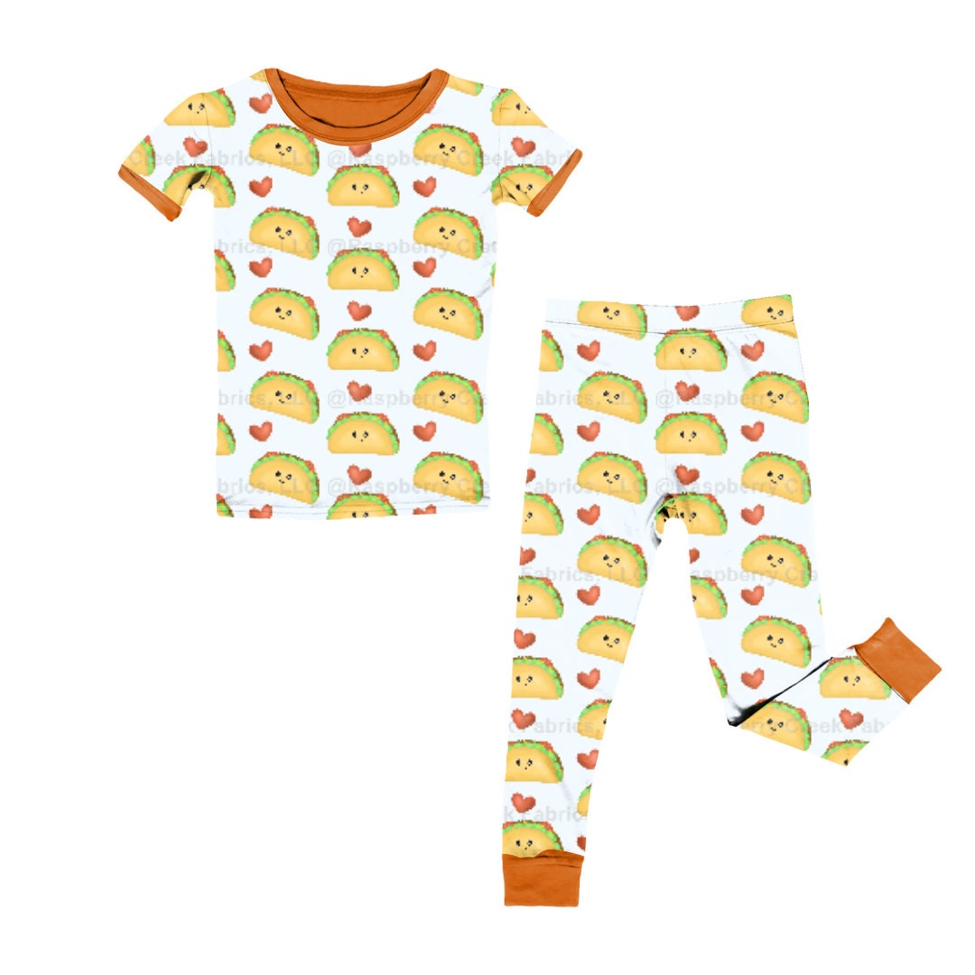 Custom-made to Order Favorite Food Pj's Kid's Snug Fit Pajamas CPSC ...