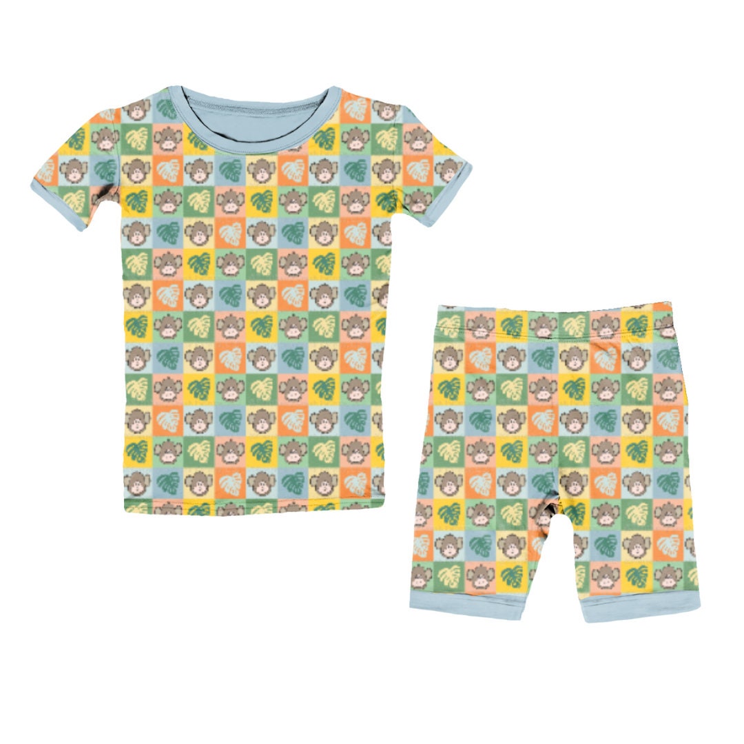 Custom-made to Order Zoo Themed Pj's Kid's Summer Pj's Kid's Snug Fit ...