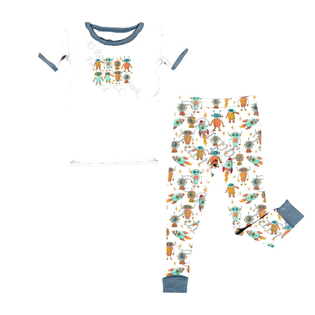 Astronaut Robot Pajamas for Kids Cotton Pajamas for Toddler Organic ...