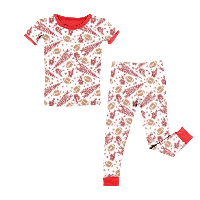 Custom-made to Order | Football Pj's | Kid's Snug Fit Pajamas | CPSC ...