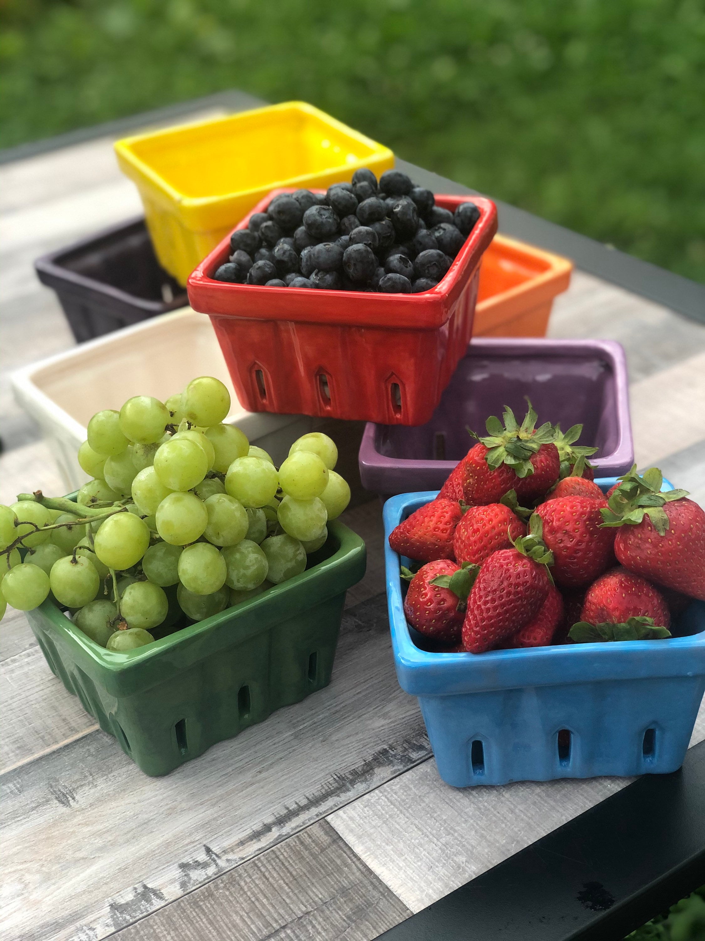 SALE Ceramic Berry Basket Berry Box Fruit Basket Berry Box - Etsy