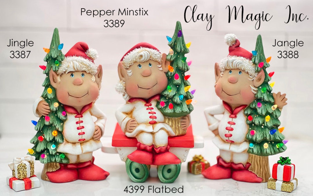 SALE Paint Your Own 3387 Jingle Elf 10”T X 6”W 3388 Jangle Elf 10”T X 6 ...