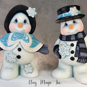 SALE Paint Your Own 1417 Snowman 10" T Ceramic Pottery Bisque ...