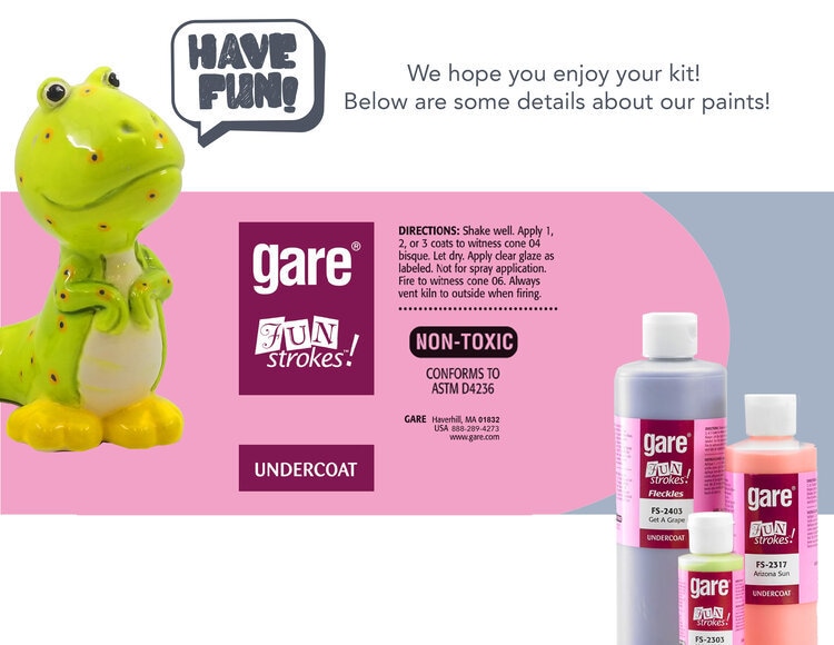 70+ Color Underglazes-food Safe-gare Fun Strokes Pottery Paint ...
