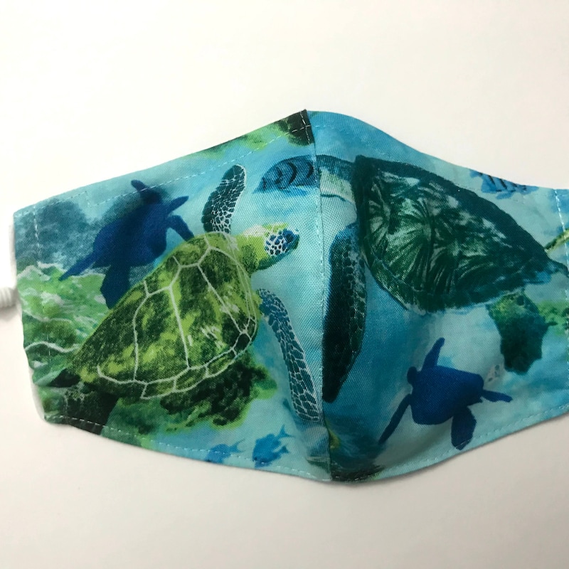 Sea Turtle Face Mask - Etsy