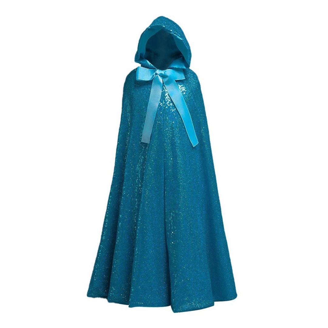 Sequin Princess Hooded Cape Cloaks for Little Girls Christmas - Etsy