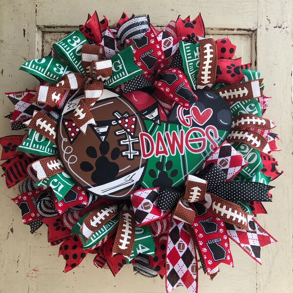 Football Wreath - Etsy