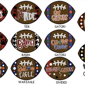 Personalized Football Door Wreath Choose Your Team and Colors: Fall ...