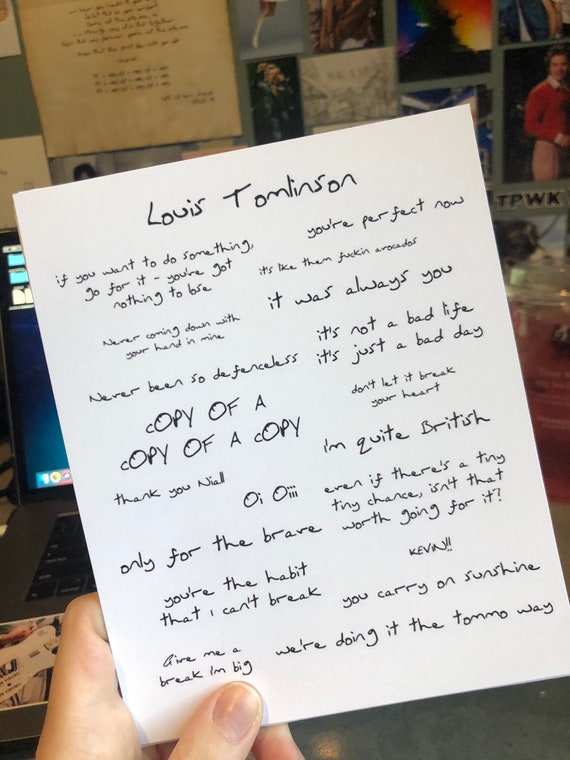 Liam Payne Handwriting