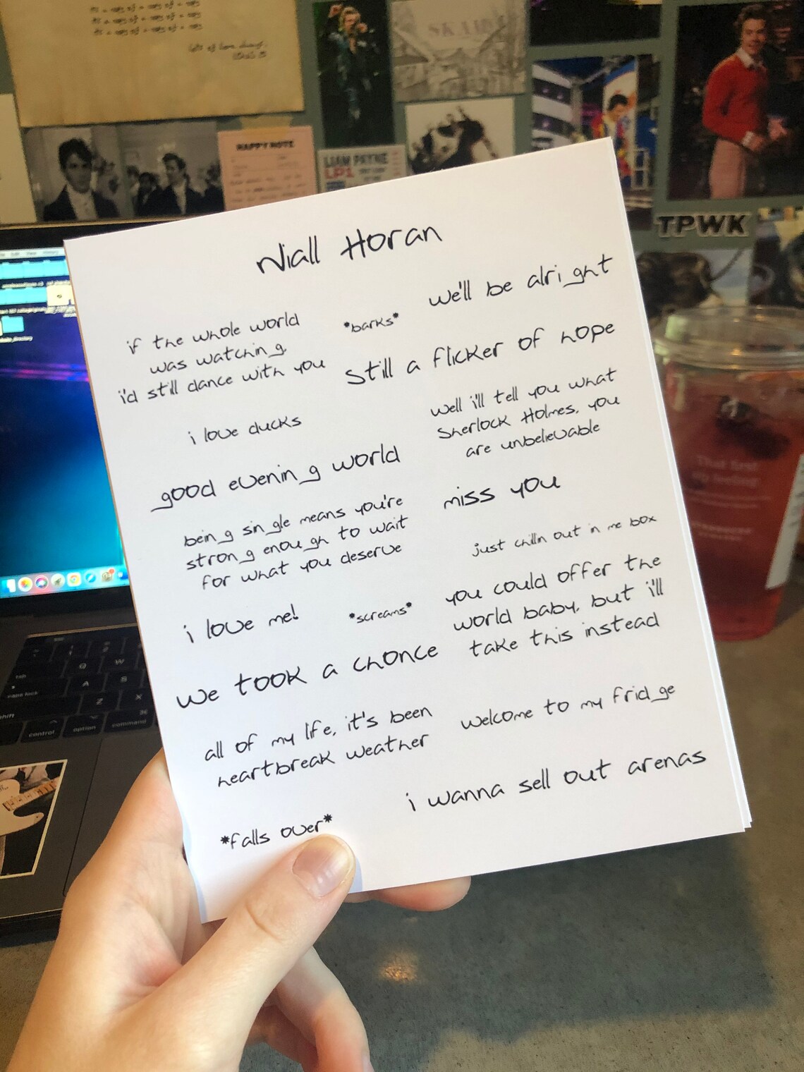 One Direction Handwriting Prints - Etsy