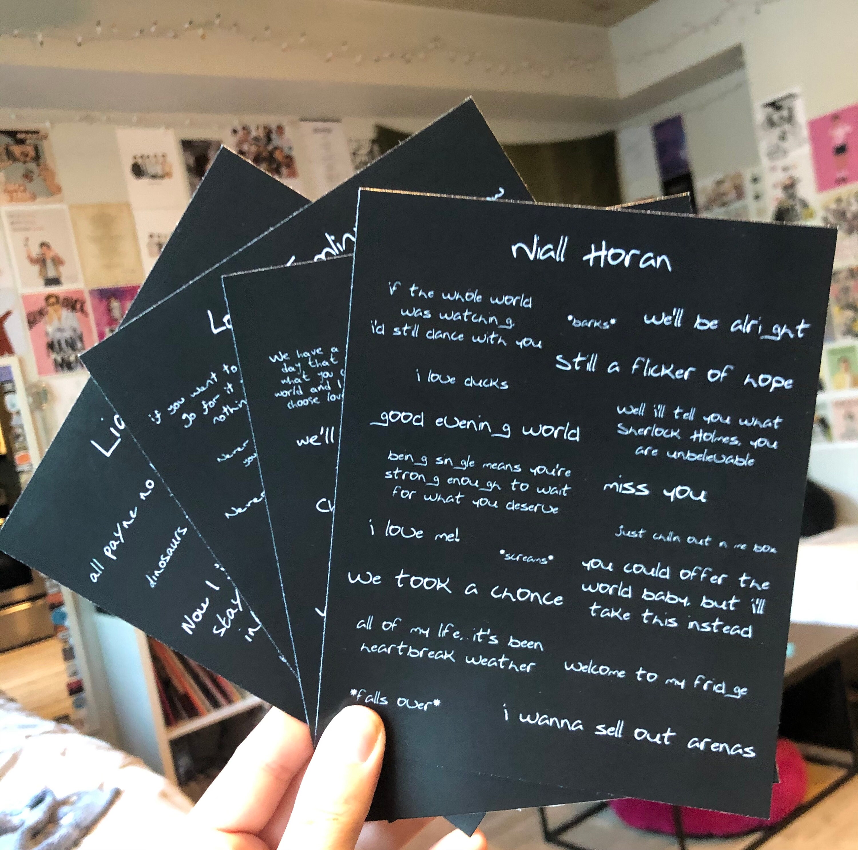 One Direction Handwriting Prints - Etsy