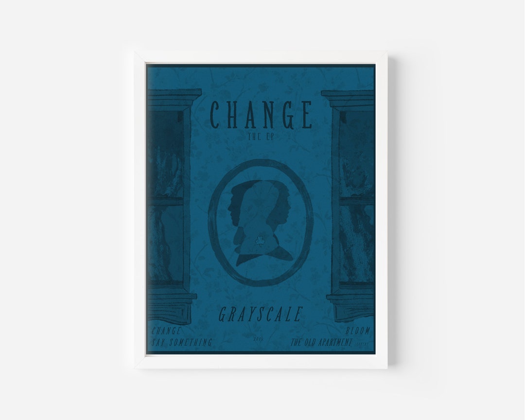 Grayscale Change Poster - Etsy