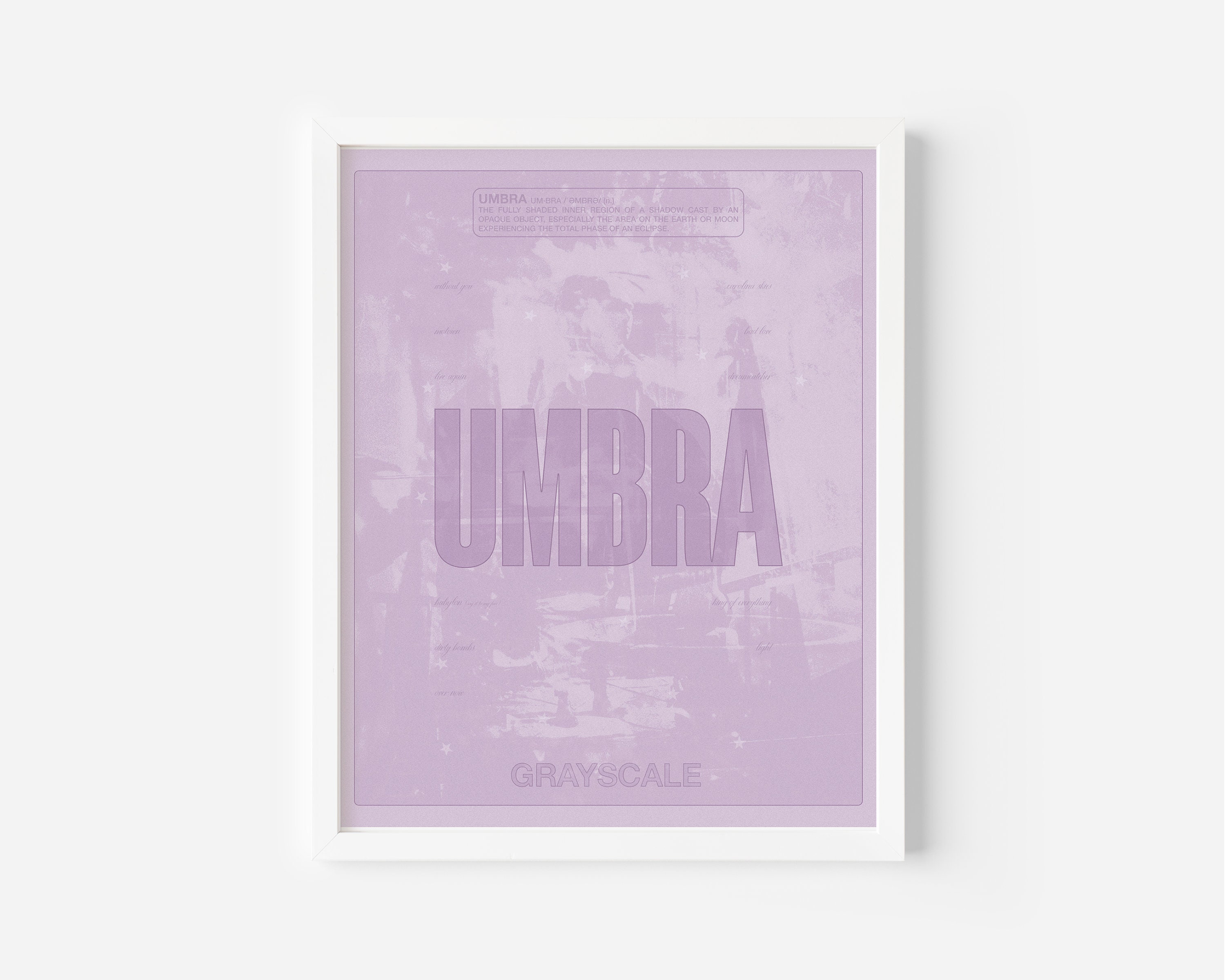 Grayscale Umbra Poster - Etsy