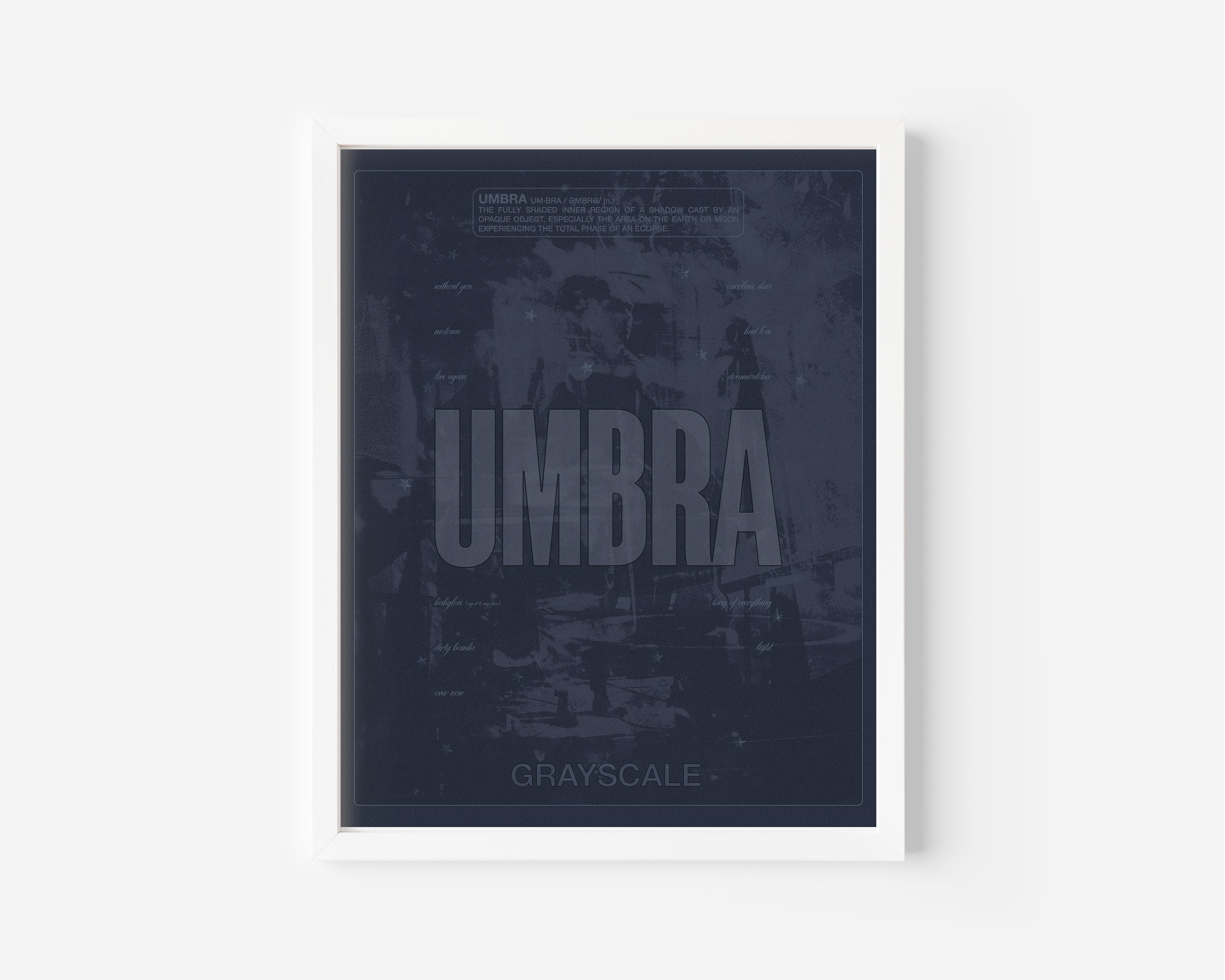 Grayscale Umbra Poster - Etsy