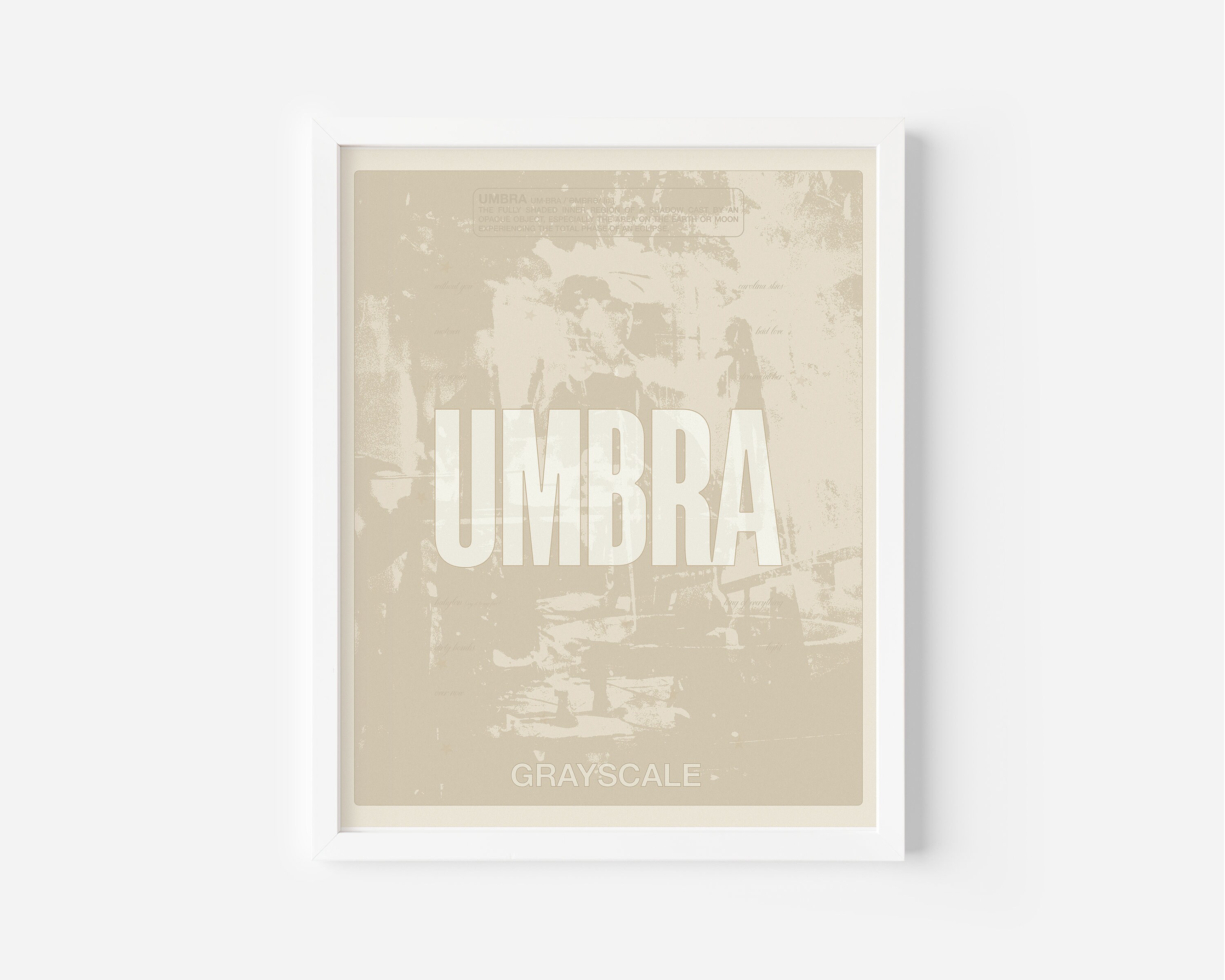 Grayscale Umbra Poster - Etsy