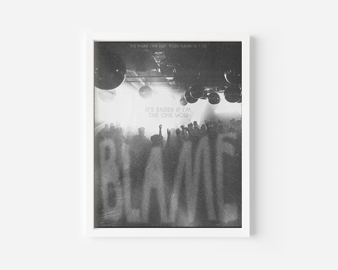 The Maine Blame Poster - Etsy