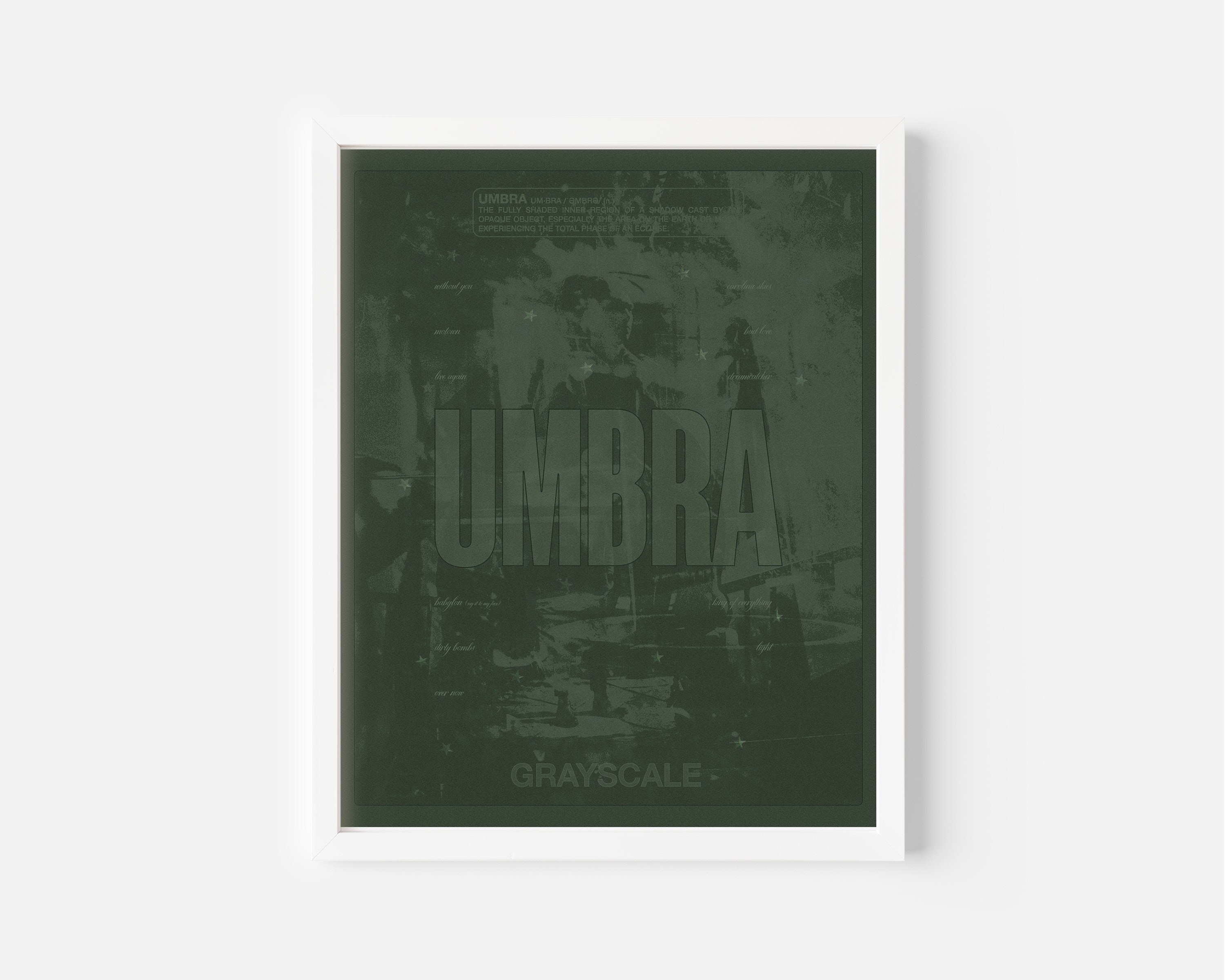 Grayscale Umbra Poster - Etsy