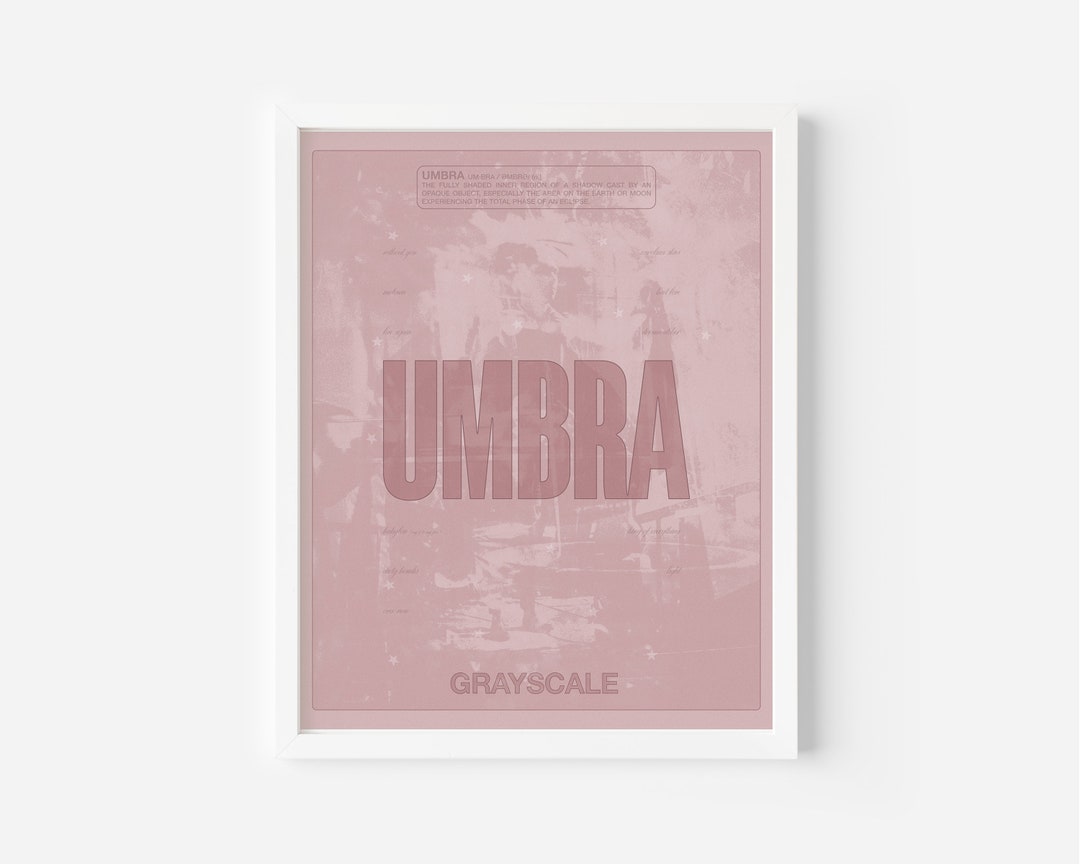 Grayscale Umbra Poster - Etsy
