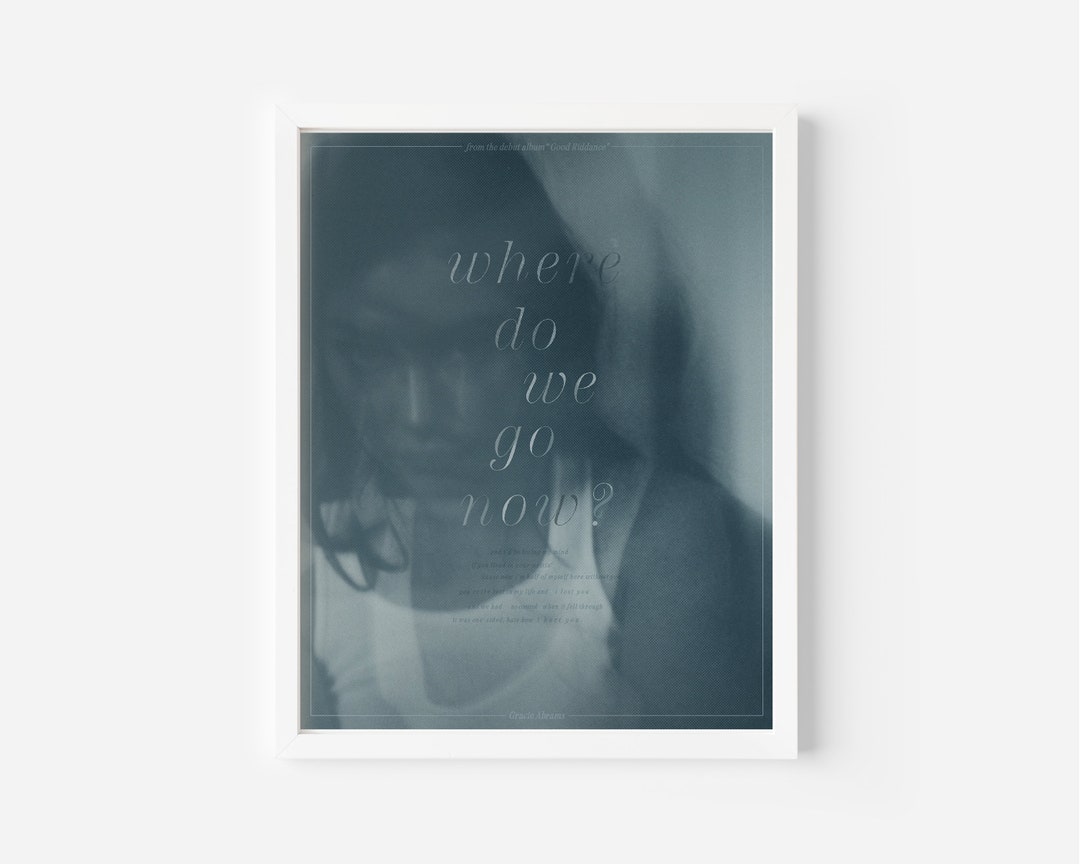 Gracie Abrams Where Do We Go Now Poster - Etsy