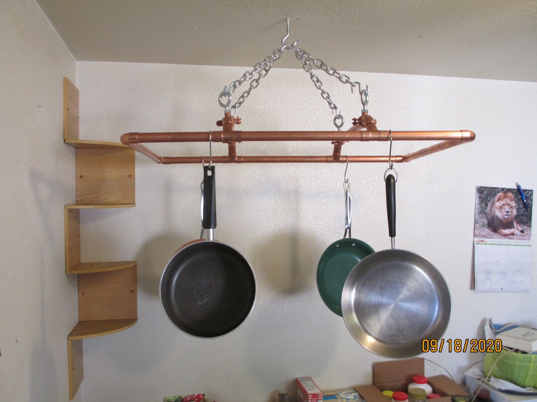Copper Kitchen Pot Rack 20" X 27" - Etsy