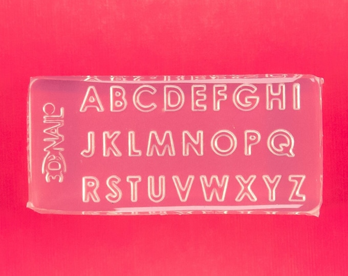 Tiny Alphabet Letters Miniature Silicone Mold, Resin Casting Mold for ...