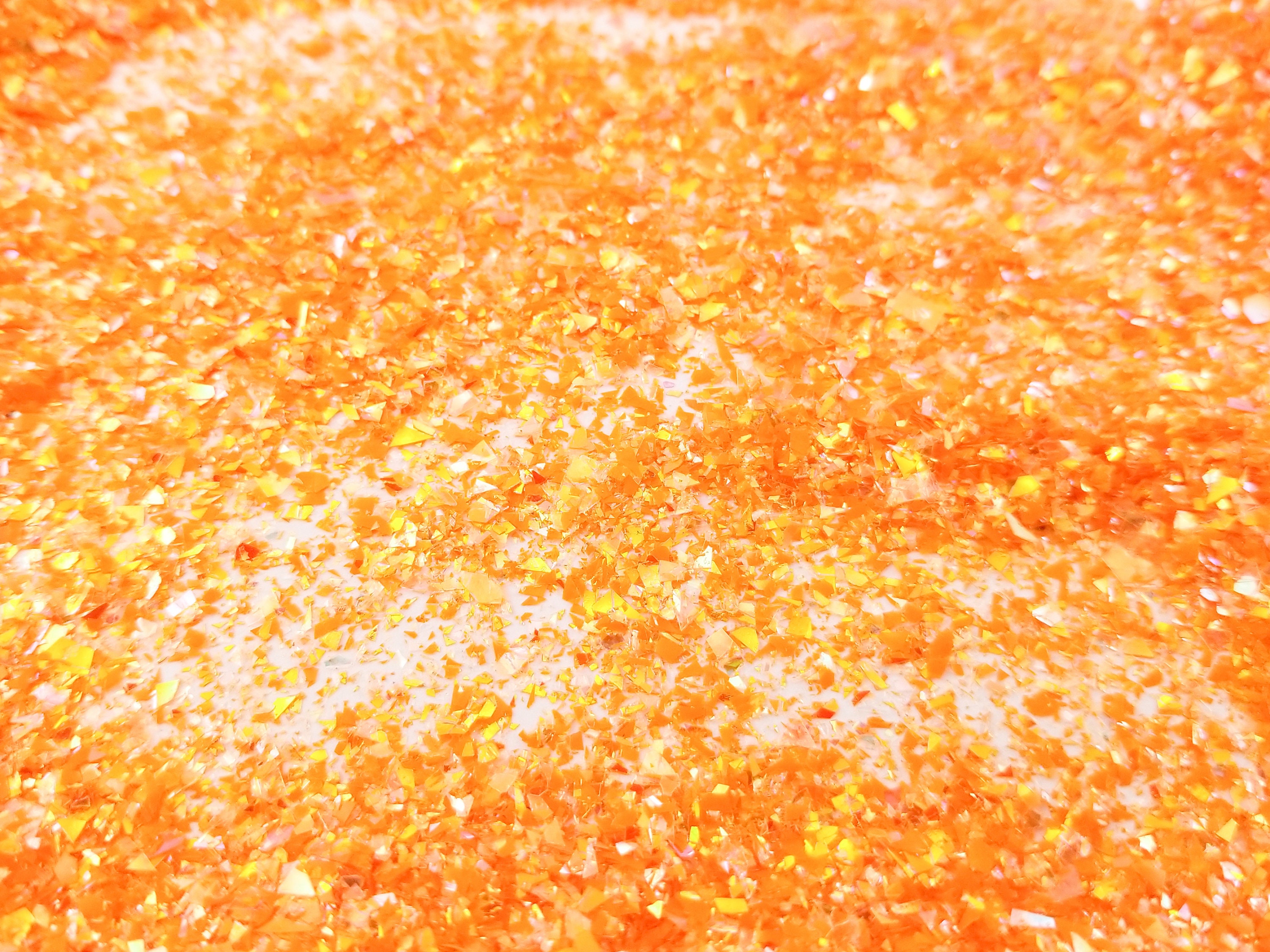 Orange Opal Iridescent Cellophane Fine Shard Glitter Resin - Etsy