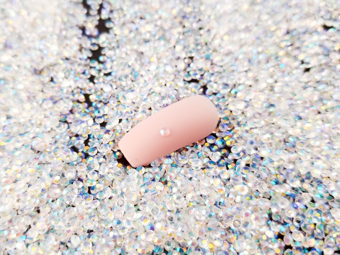 2mm Resin Micro Rhinestone AB Jelly Crystal, Resin Gem Nail Art ...