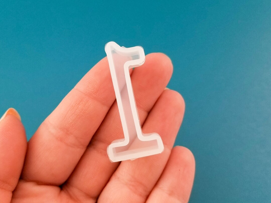 40mm #1 Number One Shaped Cabochon Silicone Mold, Kawaii Casting Mold ...