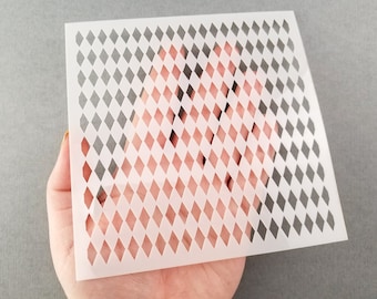 Diamond Pattern Stencil - Etsy