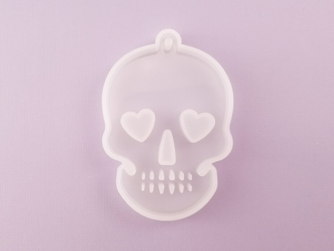 Skeleton Skull Pendant Silicone Mold, Resin Casting Mold for UV Resin ...