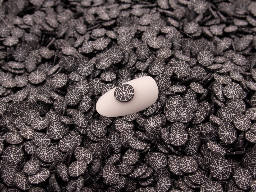 6mm Spider Web Polymer Clay Fake Sprinkles Mix, Cobweb Plastic Fimo ...
