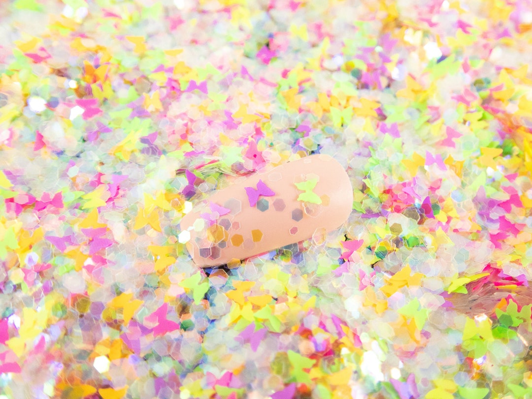 Opal Dream Dust Mixed Shape Butterfly Hex Iridescent Glitter, Resin ...