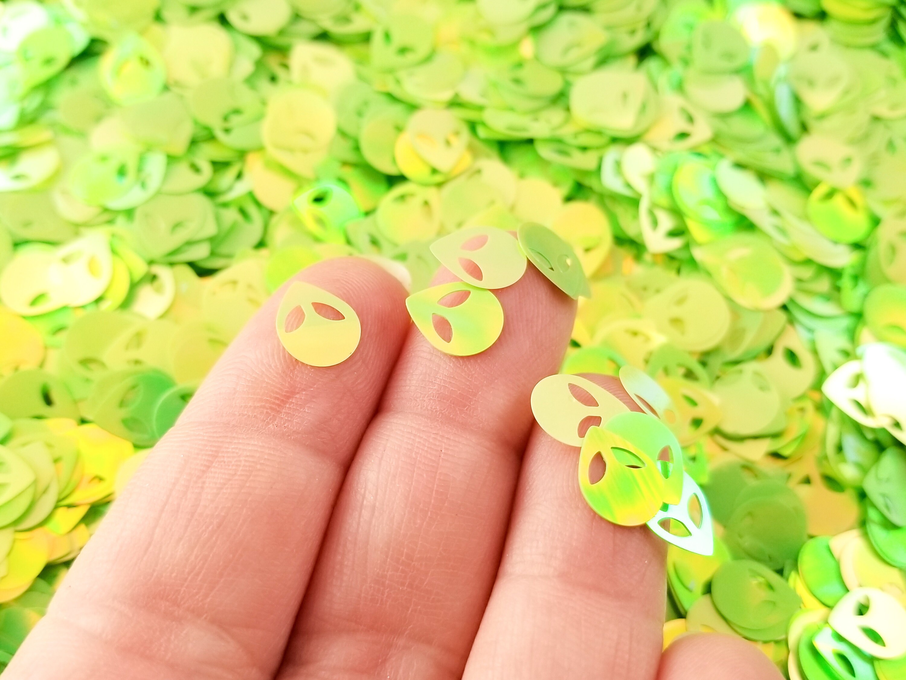 Acid Green Alien Space Themed Glitter Galaxy Alien Glitter | Etsy