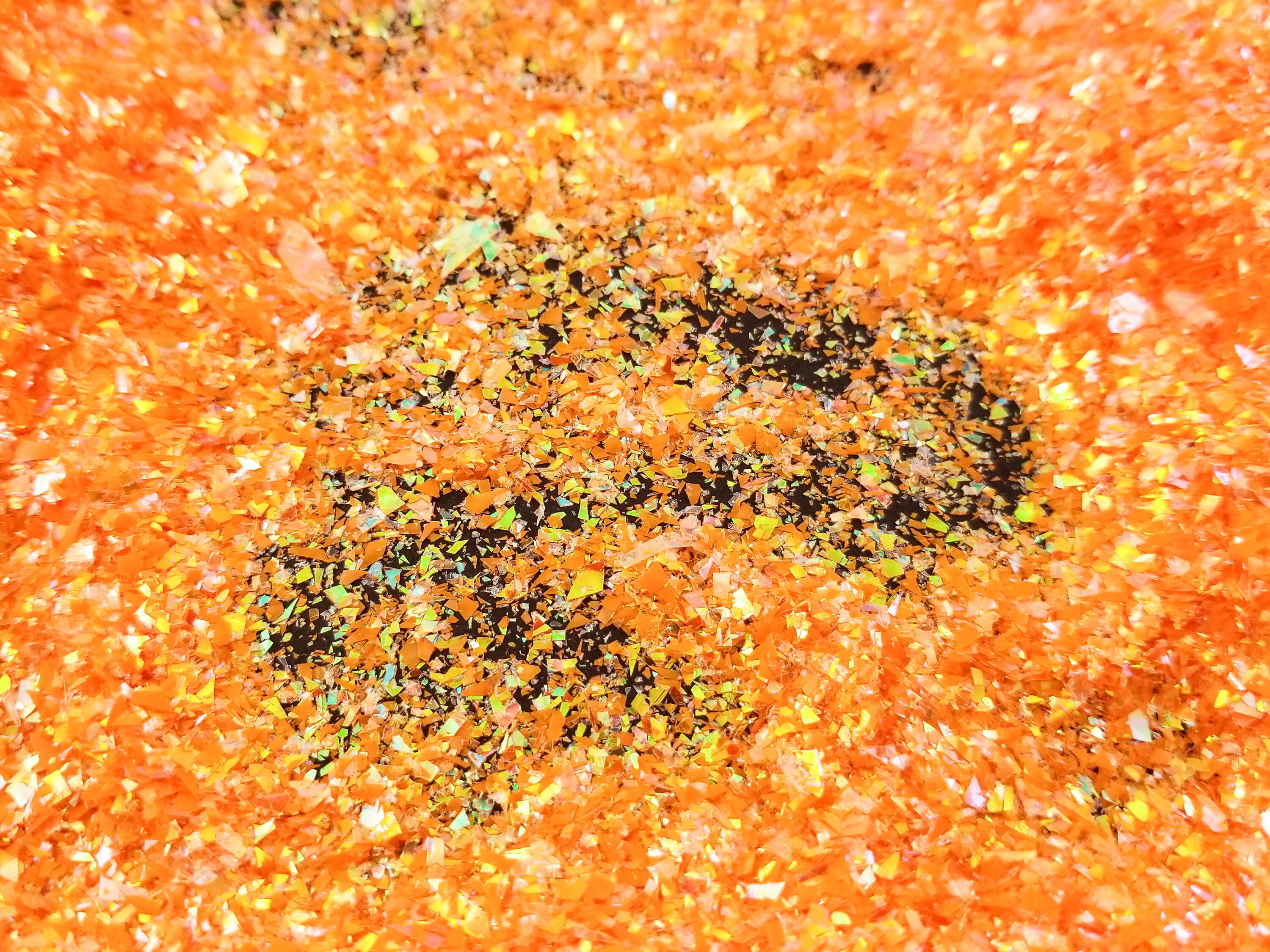 Orange Opal Iridescent Cellophane Fine Shard Glitter Resin - Etsy