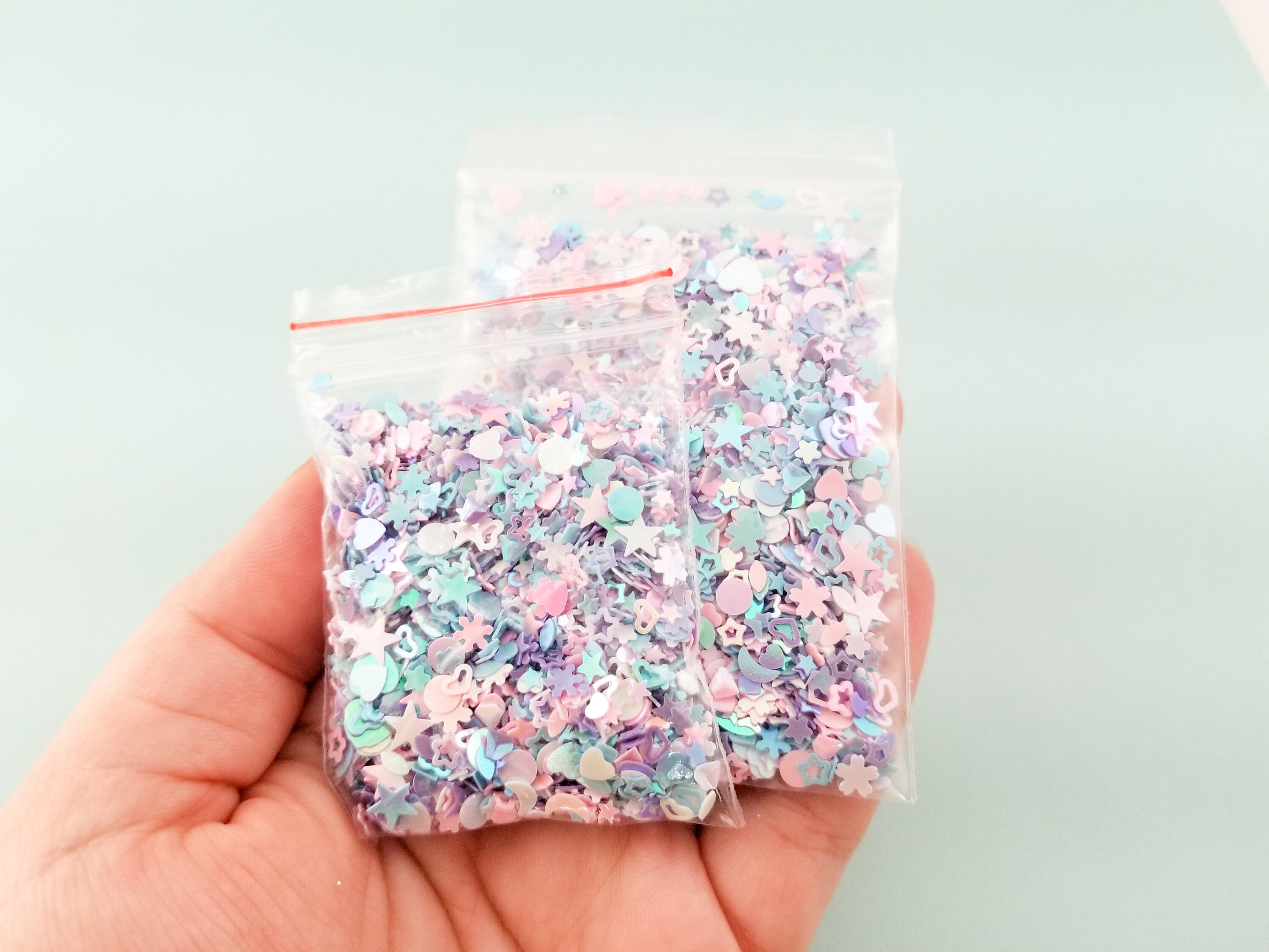 Candy Floss Daydream Mixed Shape Iridescent Glitter 3-6mm - Etsy