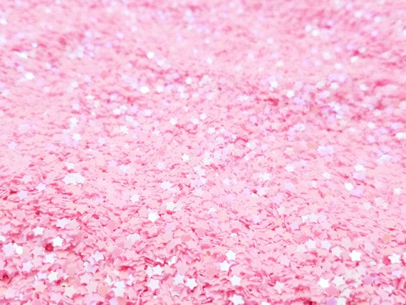 3mm Baby Pink Iridescent Shift Star Glitter Resin Supplies | Etsy