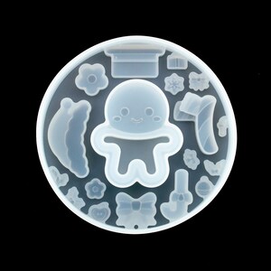 18 Cavity Silicone 52mm Gingerbread Man Shaker Kit Mold, Mold for UV ...