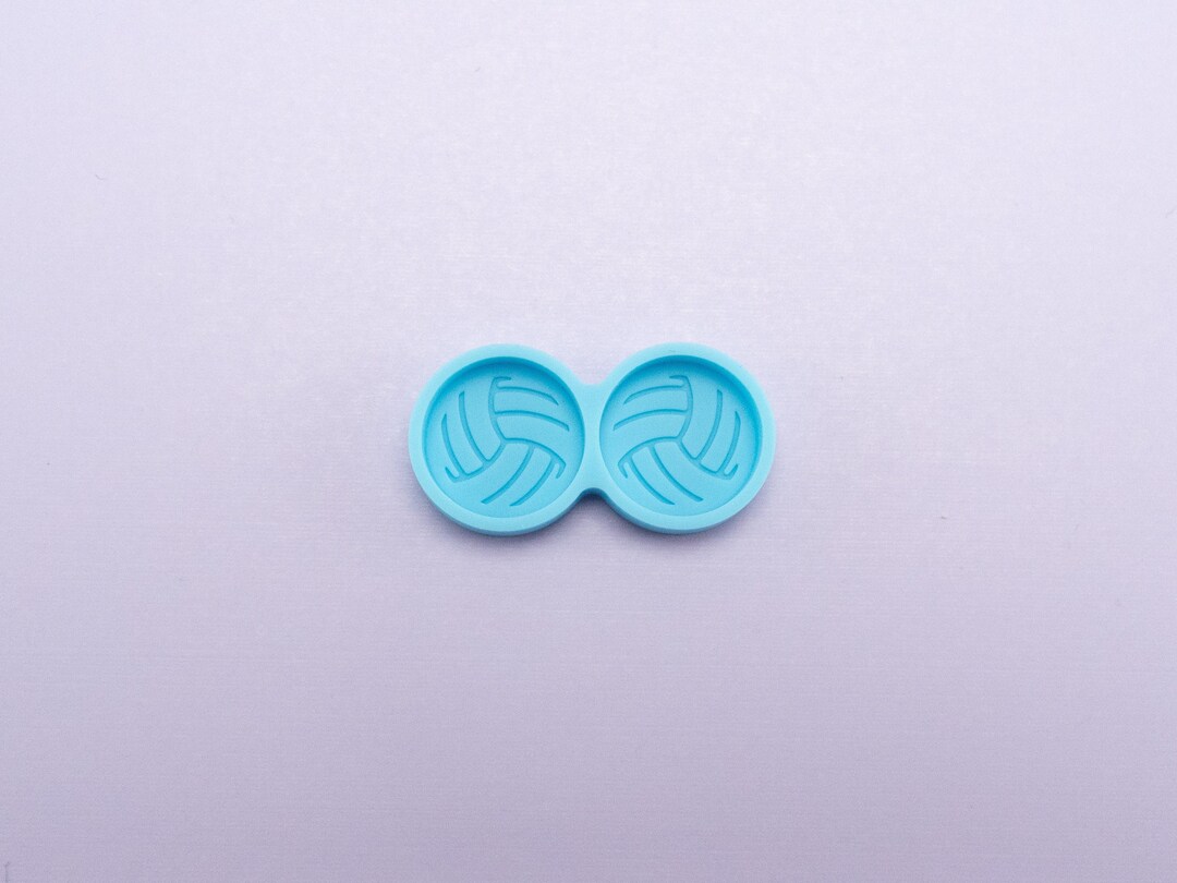 Tiny Volleyball Cabochon Mold, Miniature Earring Stud Cabochon Silicone ...