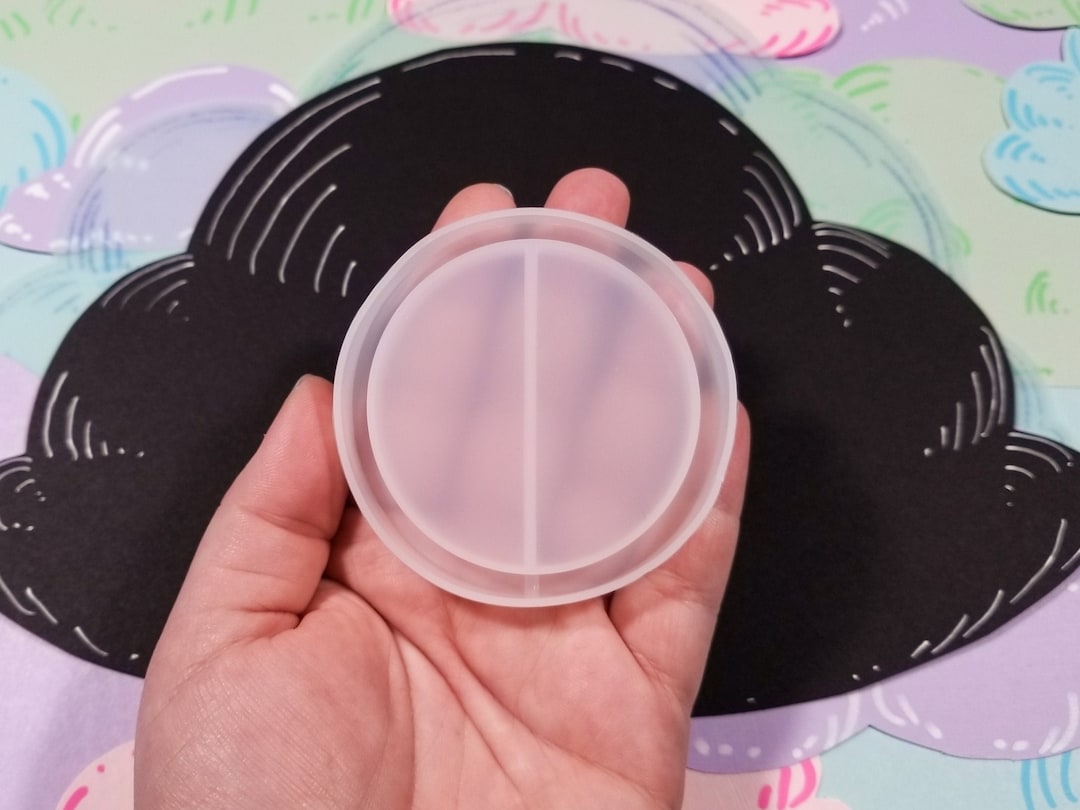 65mm Circle Shaker Silicone Mold, Round Casting Mold for UV Resin ...