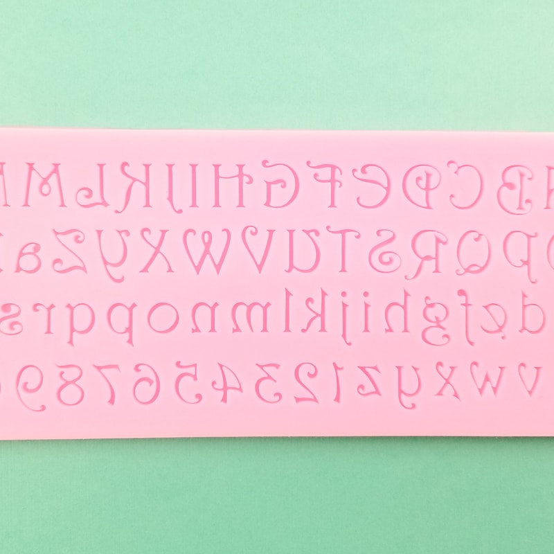 Alphabet and Numbers Silicone Molds - Etsy