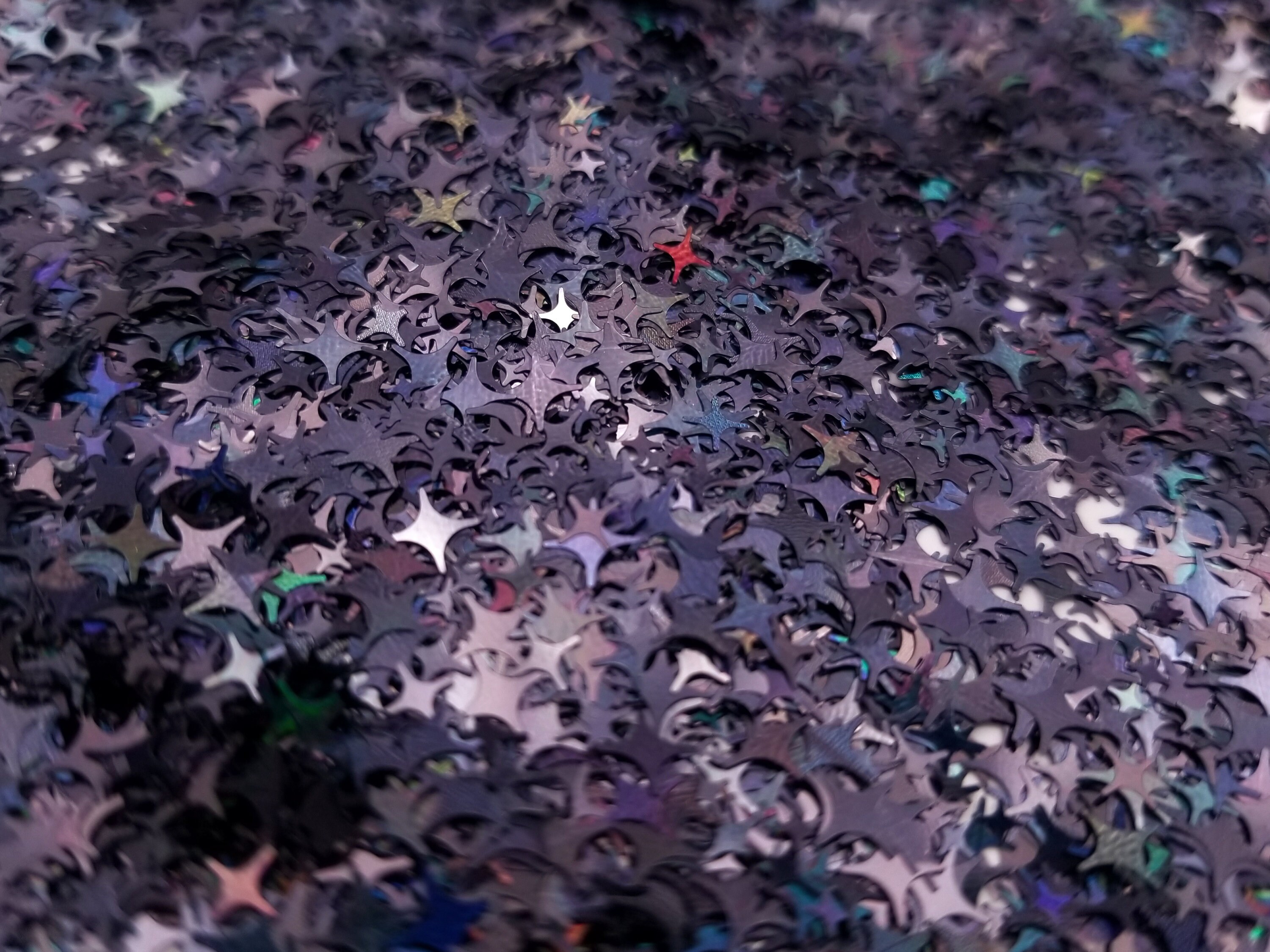 Black Holographic Star Glitter 2-5mm Resin Supplies Kawaii - Etsy