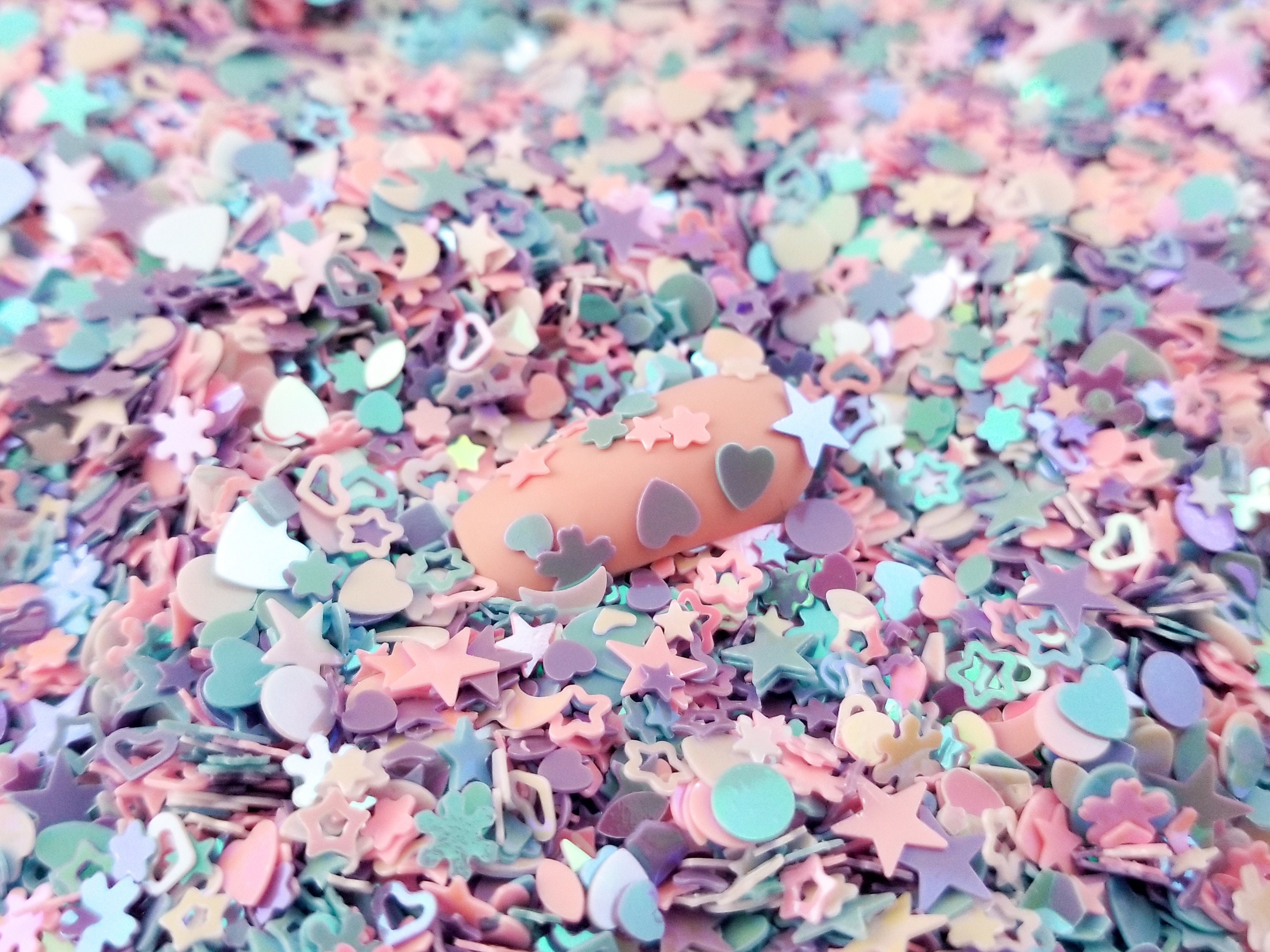 Candy Floss Daydream Mixed Shape Iridescent Glitter 3-6mm - Etsy