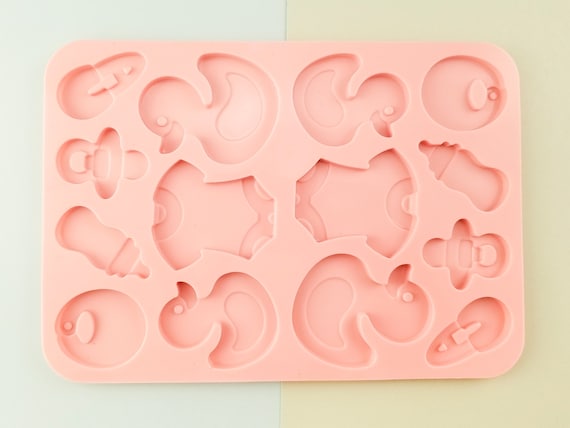 Baby Bib Duck Pacifier Set Silicone Mold Resin Casting Mold - Etsy