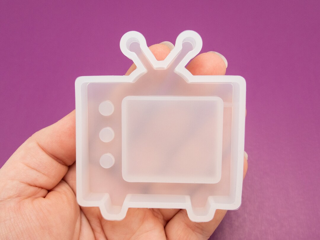 49mm TV Television Shaker Silicone Mold, Resin Casting Mold UV Resin ...
