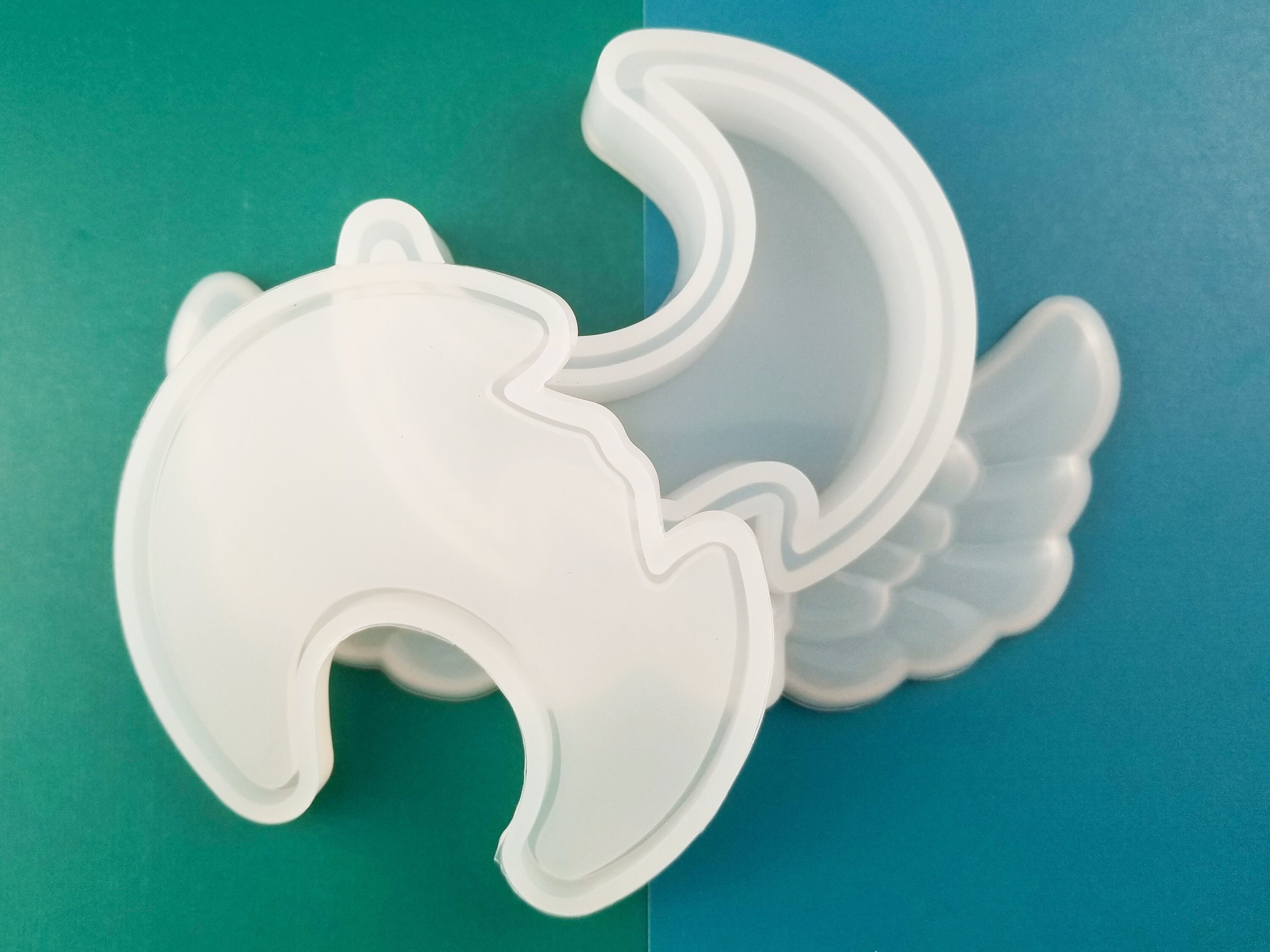 Huge Moon Shaped Box Silicone Mold With Lid Casting Mold for | Etsy